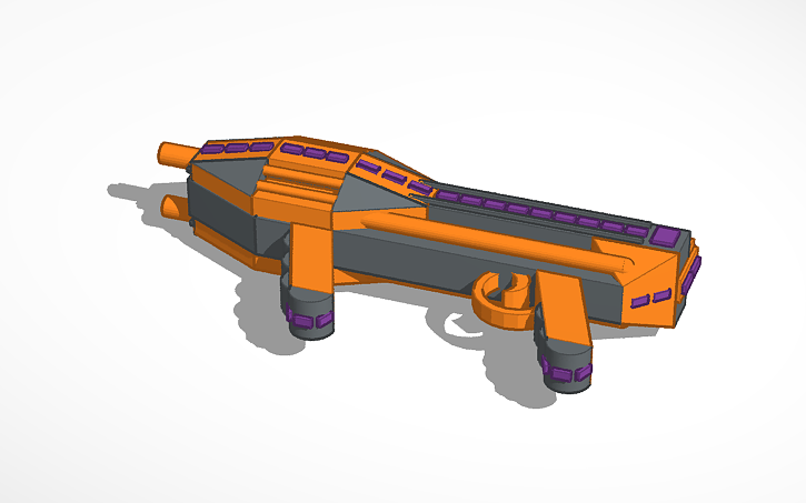 3D design Laser Cannon - Tinkercad