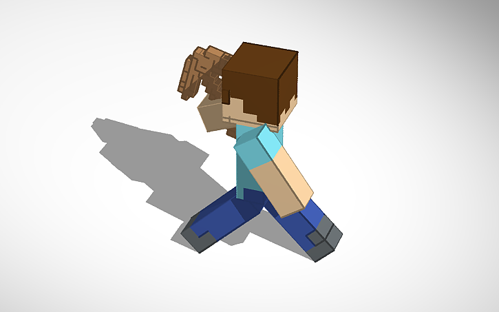 3D design Steve from Minecraft - Tinkercad
