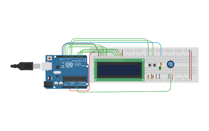 Circuit design Control On - Off con Arduino - Tinkercad