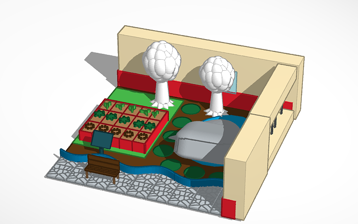 3D design school garden | Tinkercad