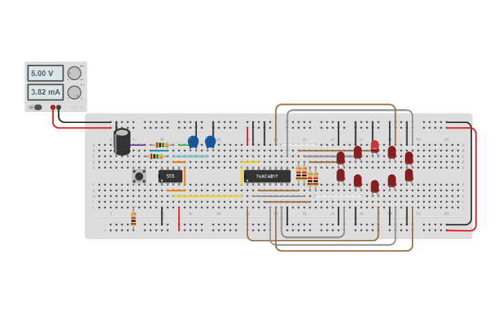 Circuit design Roleta - Tinkercad