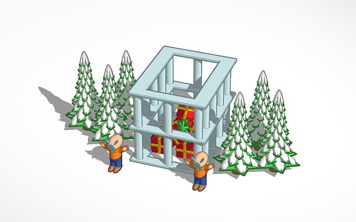 3D design Presents Cage | Tinkercad