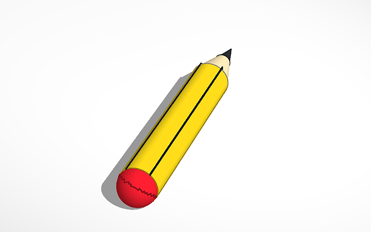 3D design lapiz - Tinkercad