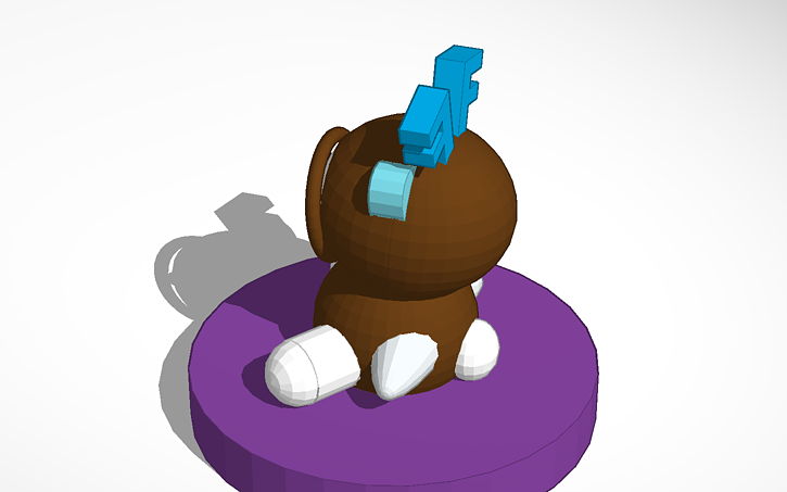 3D design Teddy bear - Tinkercad