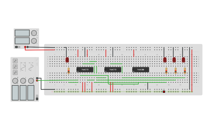 Circuit Design Mod 6 Counter Tinkercad