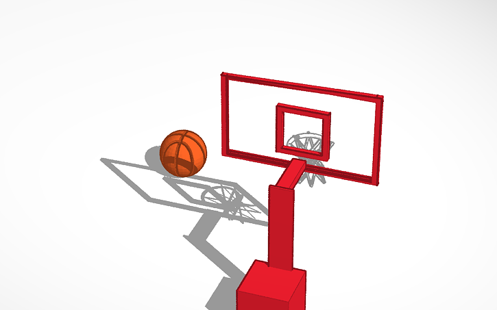 3D design Basketball hoop - Tinkercad