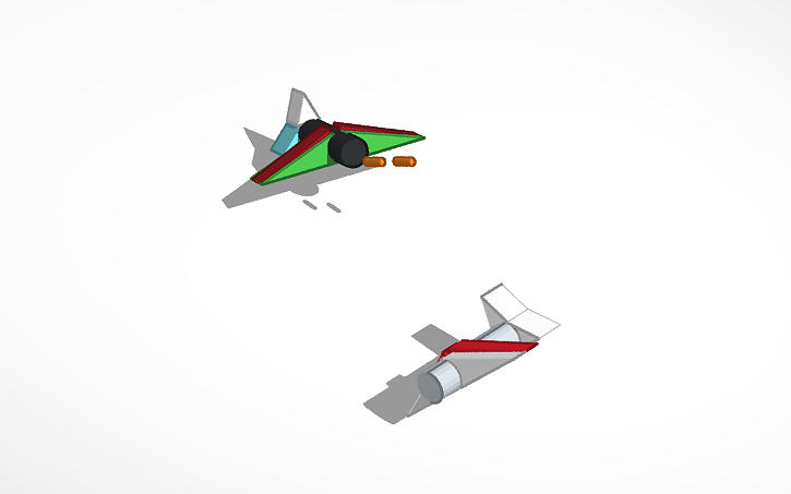 3D design airplane battle - Tinkercad