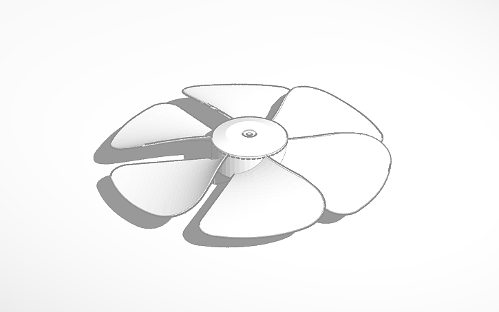 3D design box fan blade - Tinkercad