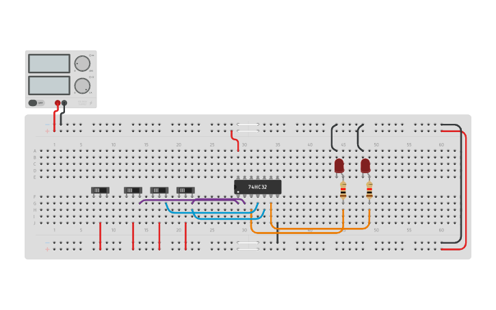Circuit design ENCODER - Tinkercad