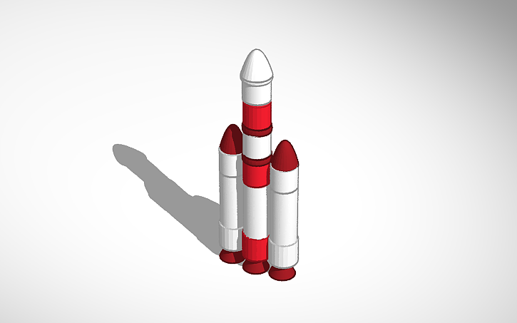 3D design ISRO Rocket - Tinkercad