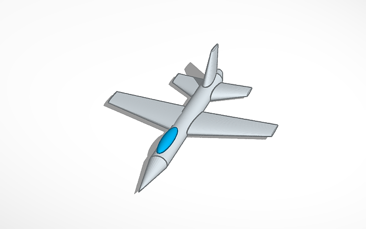 3D design fighter jet | Tinkercad