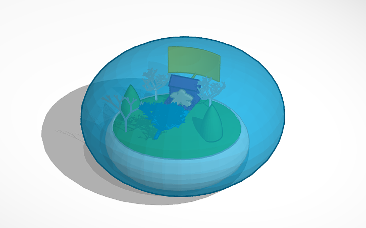 3D design Terrarium - Tinkercad