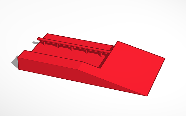 3D design rail - Tinkercad