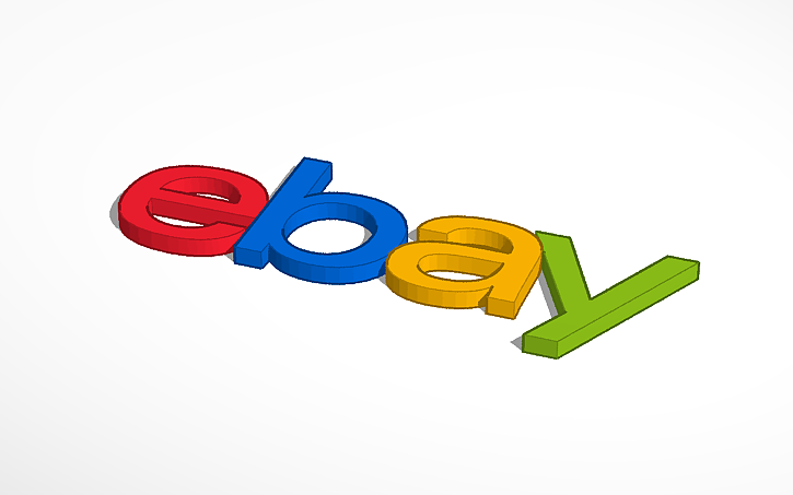 3D design Ebay Logo - Tinkercad