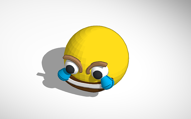 3D design big funny face xd 😂😂😂😂😂😂😂😂😍🥰😘😄😃😅 | Tinkercad