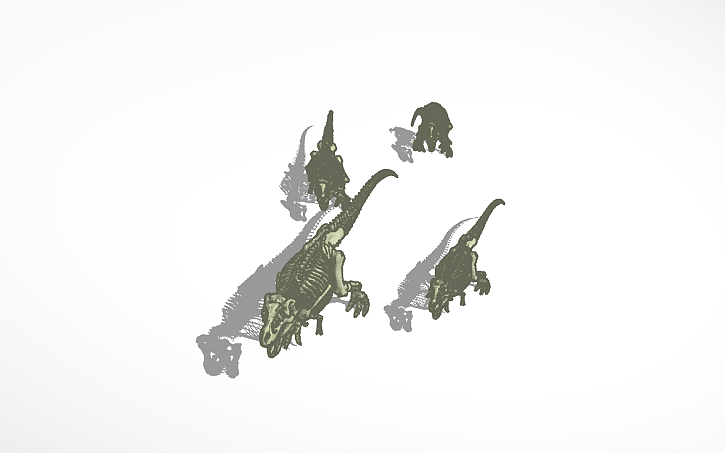 3D design dinosaurs - Tinkercad