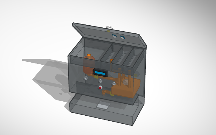3D design COFFEE machine - Tinkercad