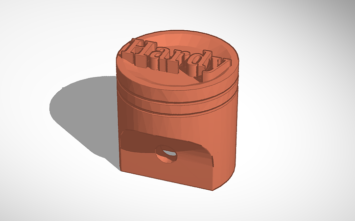 3D design piston | Tinkercad