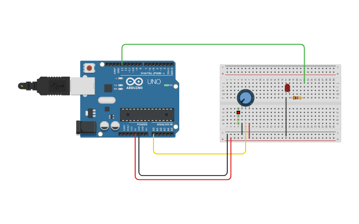 Circuit design Sensor LDR | Tinkercad