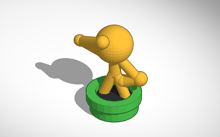 3D design Stick-Man Trophy (Original) | Tinkercad