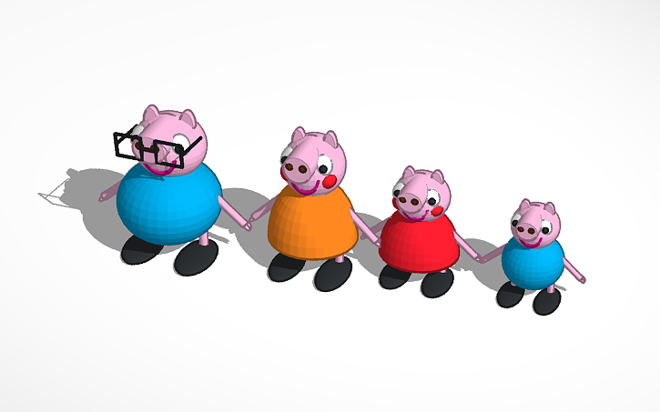 3D design pepa pig mi serie favv!!! | Tinkercad