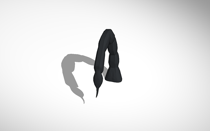 3D design scorpion tail - Tinkercad