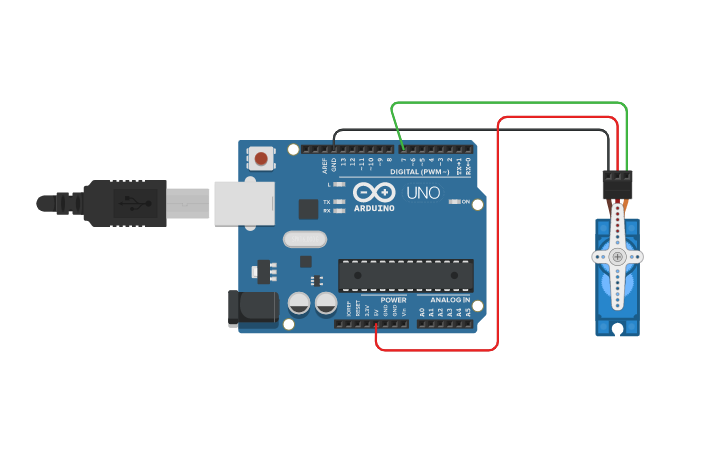 Circuit Design How To Connect Arduino To Micro Servo Motor Tinkercad