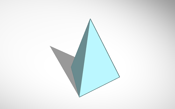 3d Design Triangular Pyramid Tinkercad