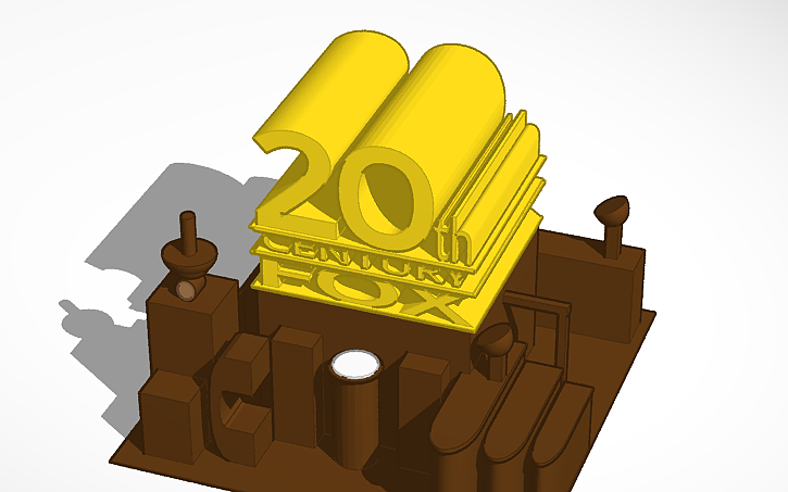 3D design 20th Century Fox Logo | Tinkercad