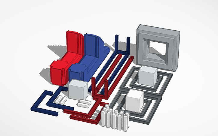 3D design Alex caves magnetron peces - Tinkercad