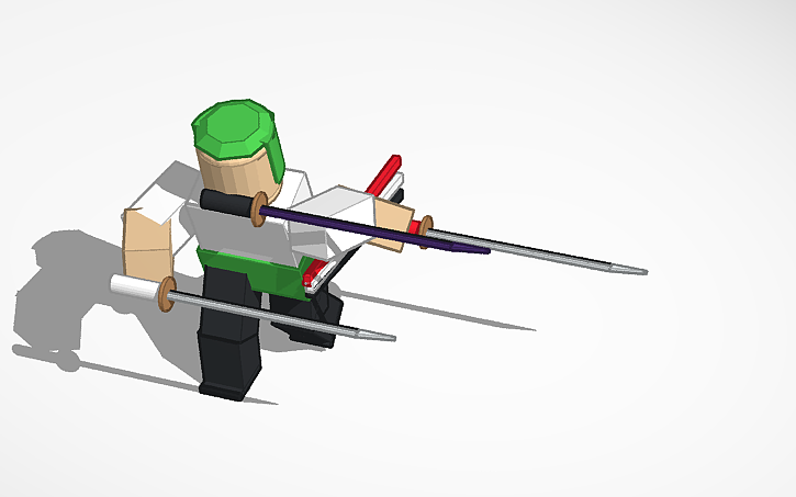 3D design Roronoa Zoro - Tinkercad