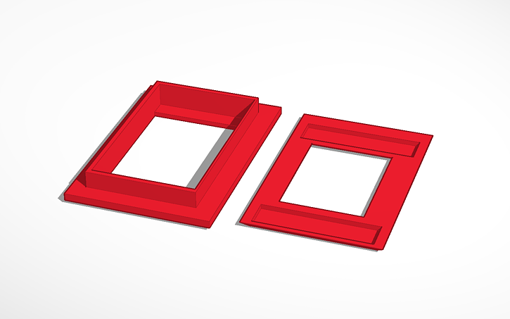 3d Design 2 2 Tft Front Plate Tinkercad