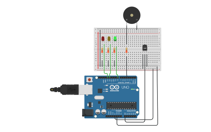 Circuit design SENSOR - Tinkercad