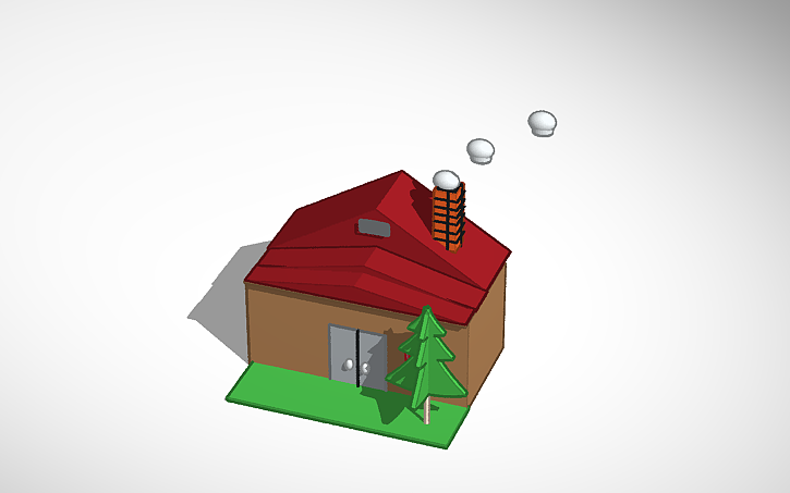 3D design house number tree | Tinkercad