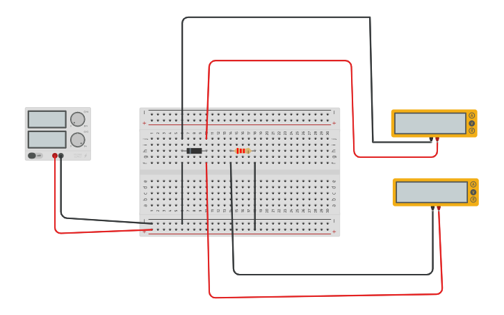 Circuit design DIODA BIAS MUNDUR - Tinkercad
