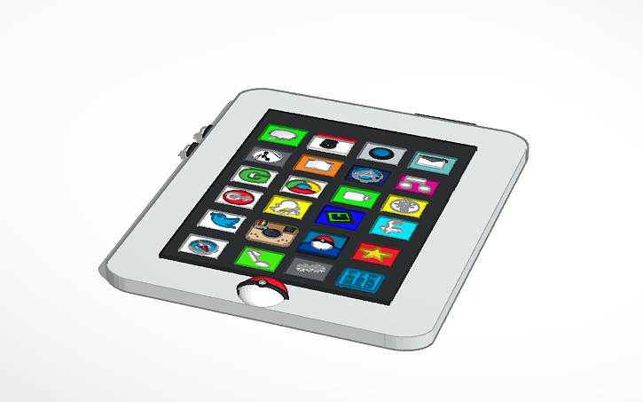 3D design pokemon Tablet | Tinkercad