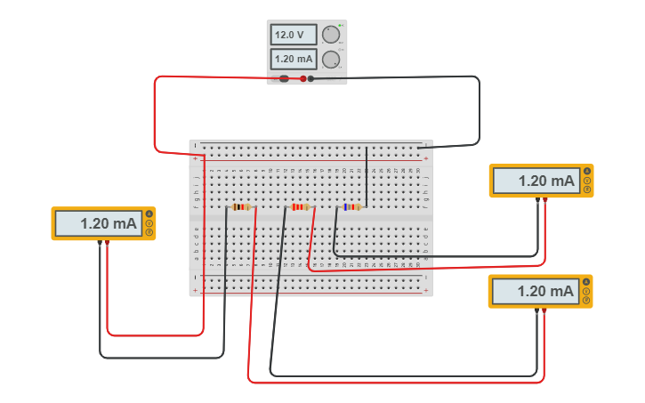Circuit design Current | Tinkercad