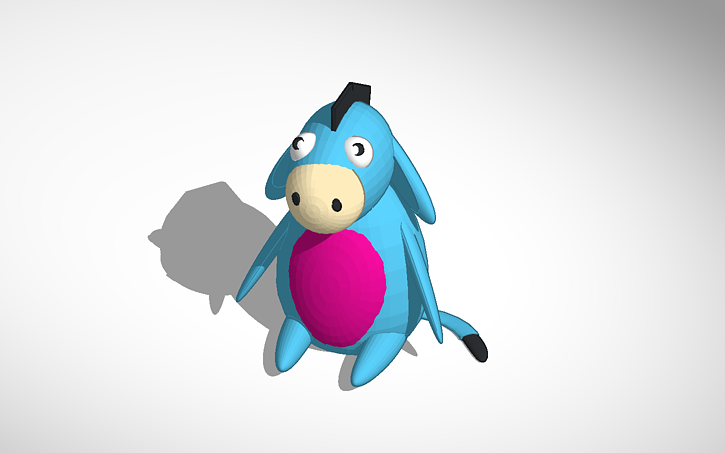 3D design Eeyore - Tinkercad