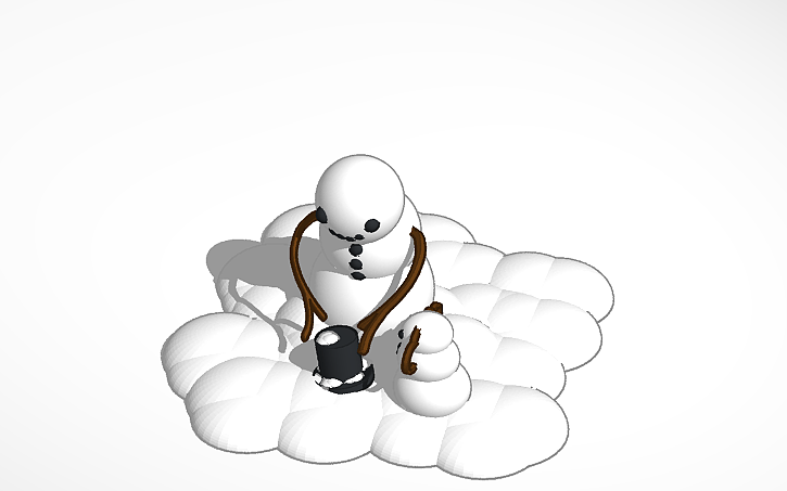 3d Design Snowman Tinkercad