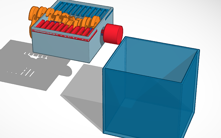 3D design Shredding macine - Tinkercad