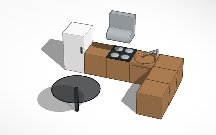 3D design Cocina - Tinkercad