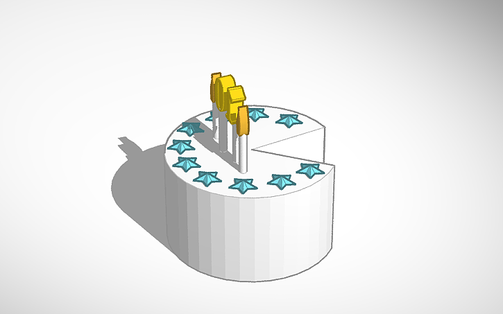 3D design Tinkercad Cake | Tinkercad