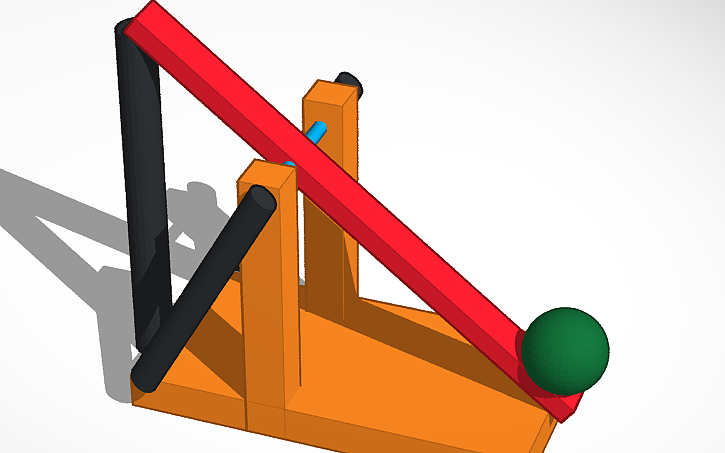 3D design Proyecto Catapulta - Tinkercad