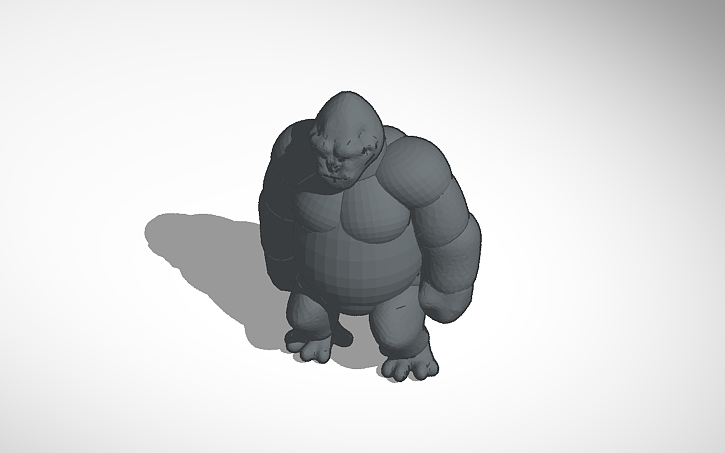 3D design GORILLA - Tinkercad