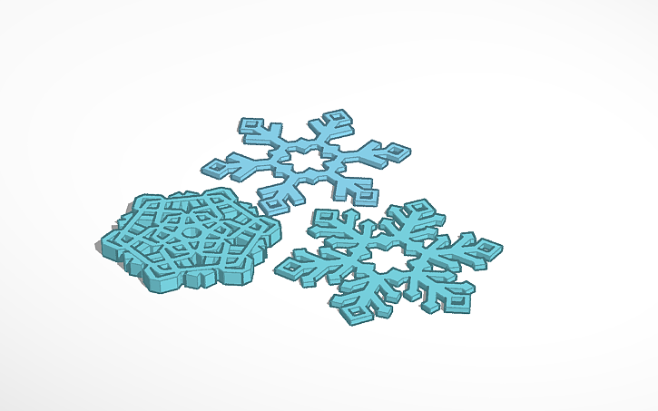 3D design Snowflakes - Tinkercad