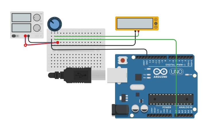 Circuit Design Potenciometro Arduino Tinkercad