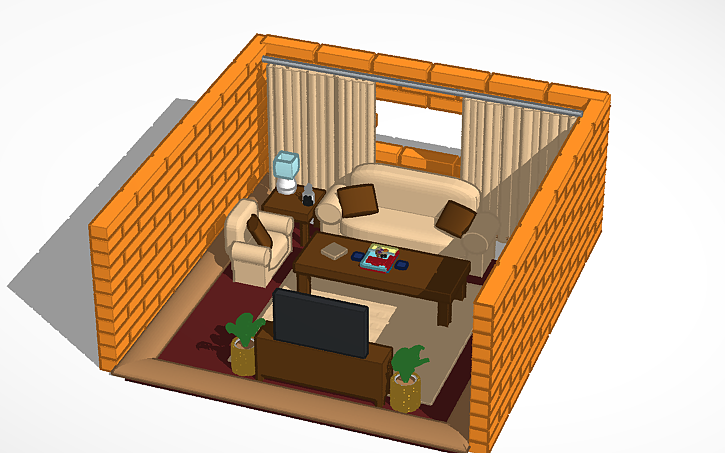 3D design Living Room - Tinkercad