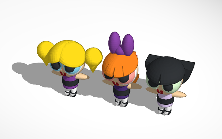 3D design Powerpuff girls thx 2 steven | Tinkercad
