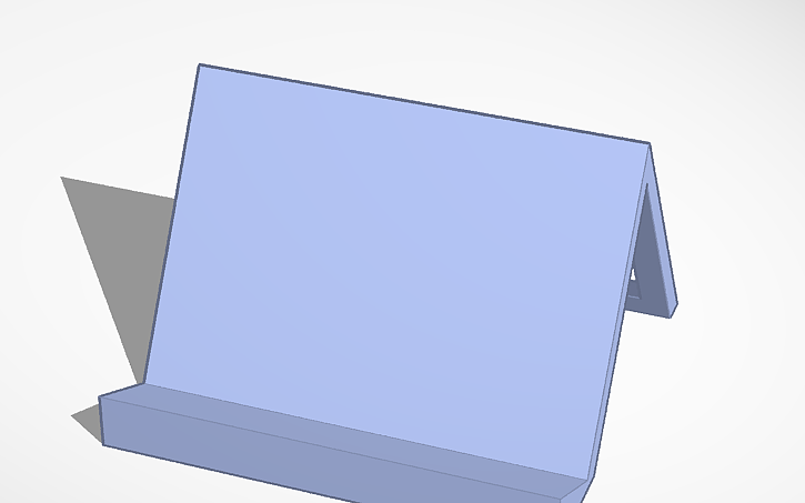 3D design tablet stand v.1 - Tinkercad
