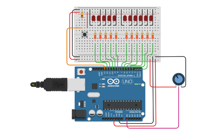 Circuit design IRT1 G5- VISEE - partie2 RGB | Tinkercad
